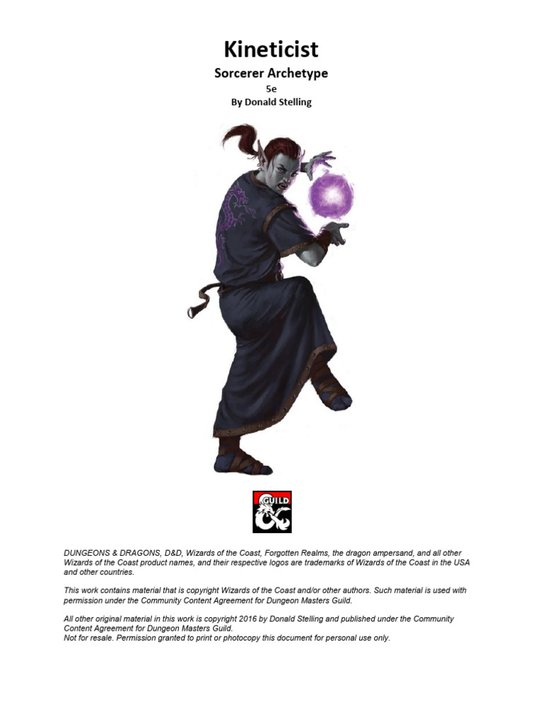 269811-Archetype - Kineticist v1.0 | PDF