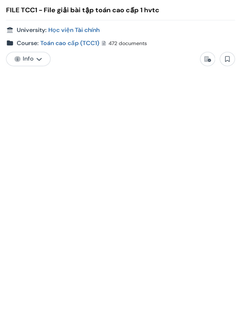 File Tcc1 File Giai Bai Tap Toan Cao Cap 1 HVTC Compress | PDF