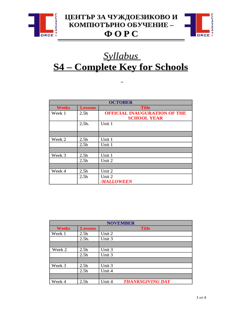 S4 - Complete Key For Schools | PDF