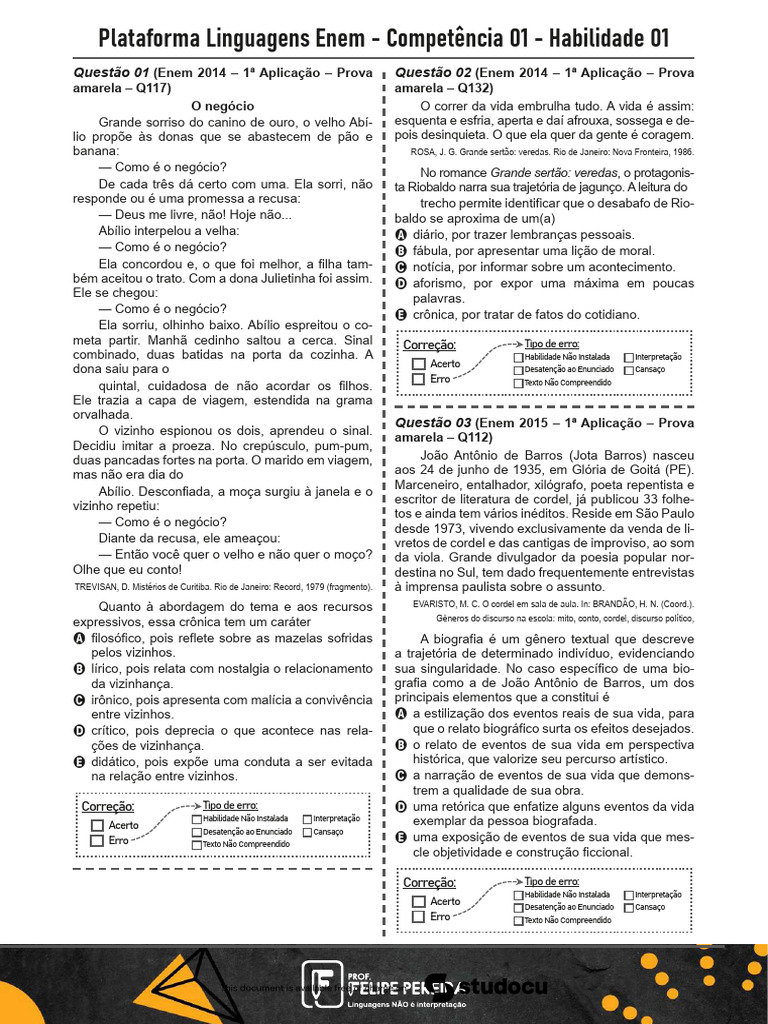 Linguagens Enem | PDF