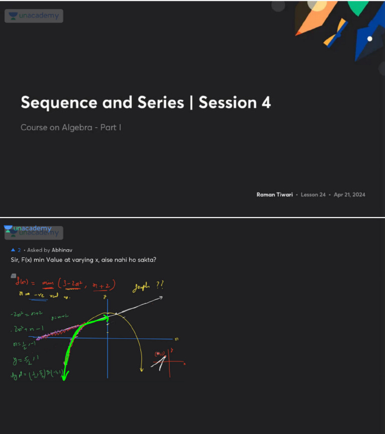 Sequence and Series Session 4 No Anno | PDF