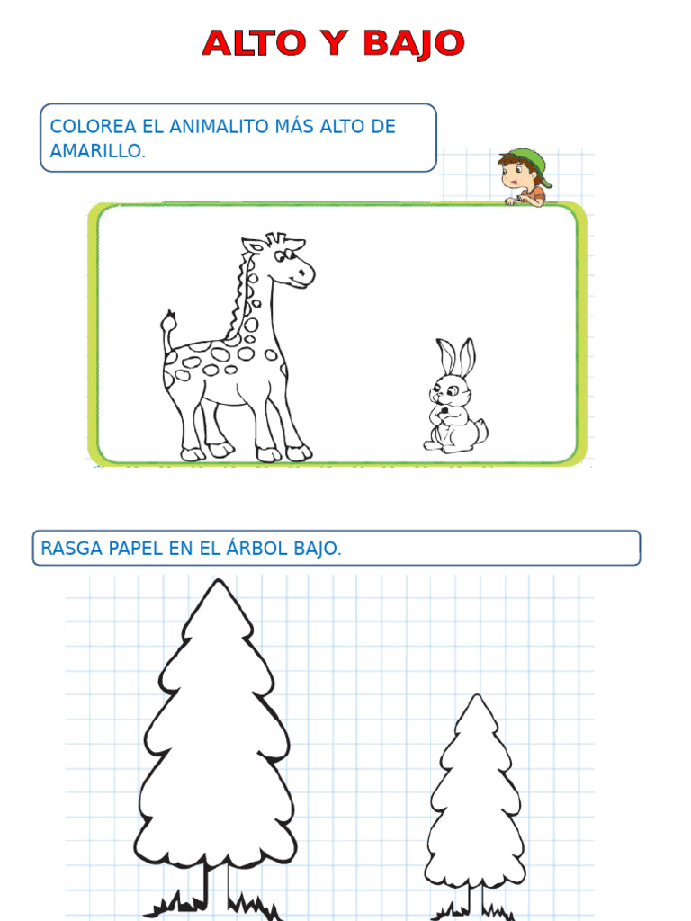 Alto y Bajo para Ninos de 3 Anos | PDF