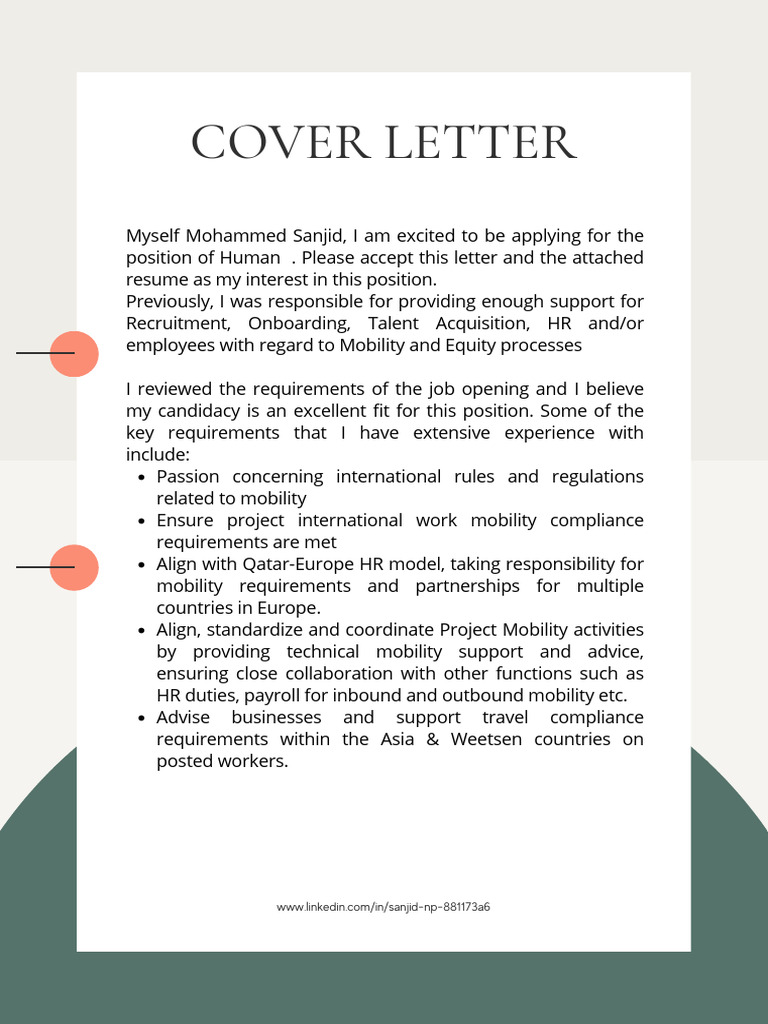 Cover Letter-Feb 2024 | PDF