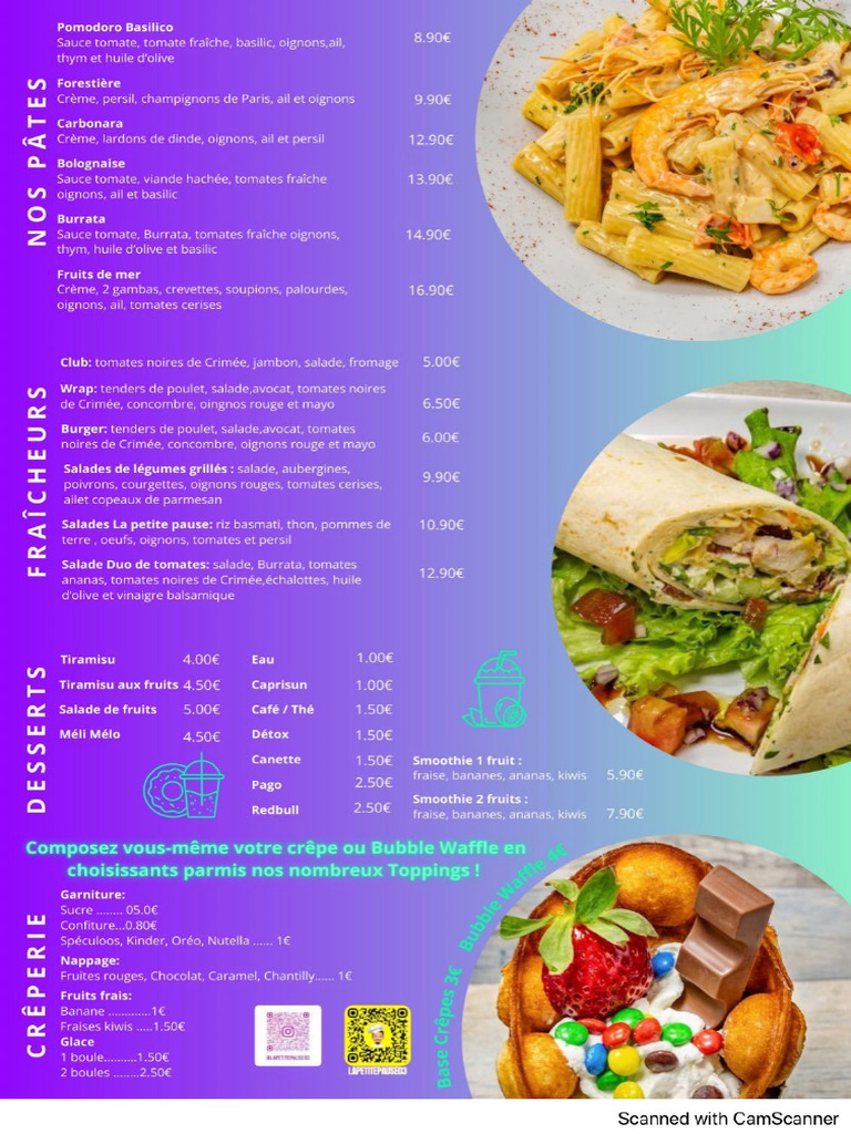 Carte Petite Pause | PDF