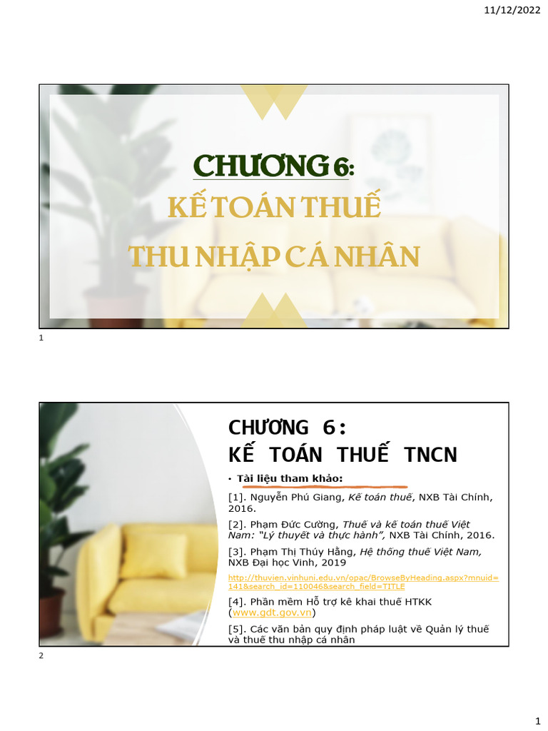 C6 - Ke Toan Thue TNCN | PDF