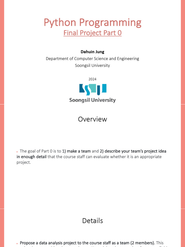 Final Project Part 0 | PDF