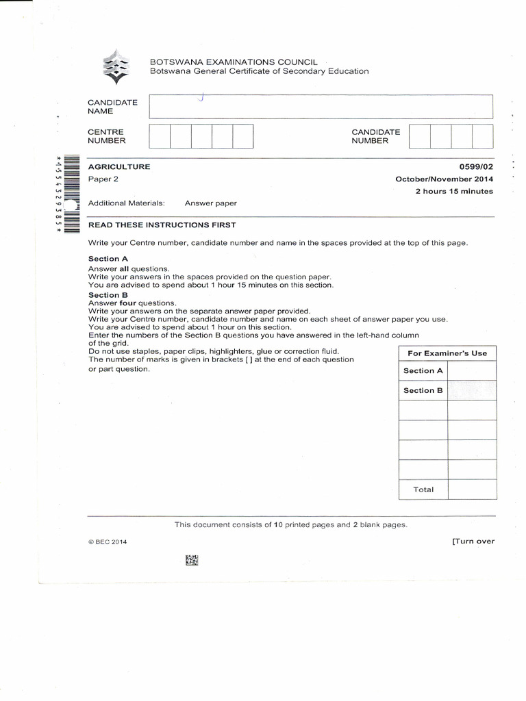 Agric Papers 2 | PDF