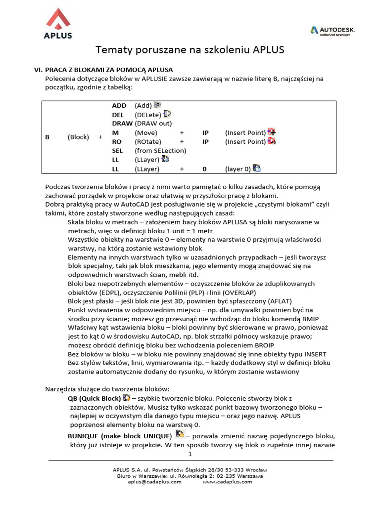 Szkolenie Tekstowe - 04 - Bloki | PDF