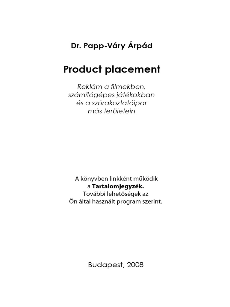 Product Placement | PDF