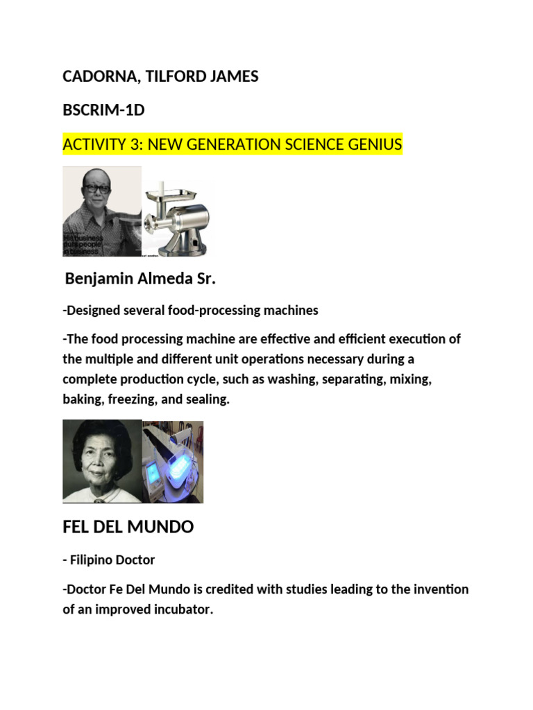 CADORNA, TILFOR-WPS Office | PDF | Invention | Innovation