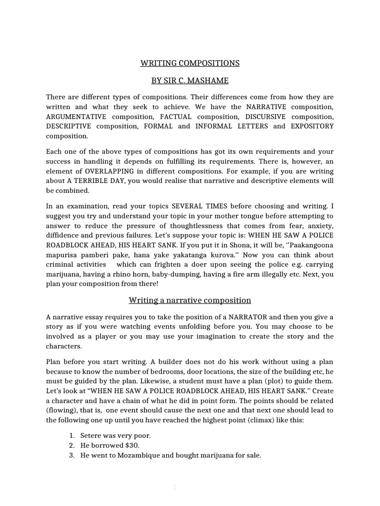 2018 English Compositions | PDF