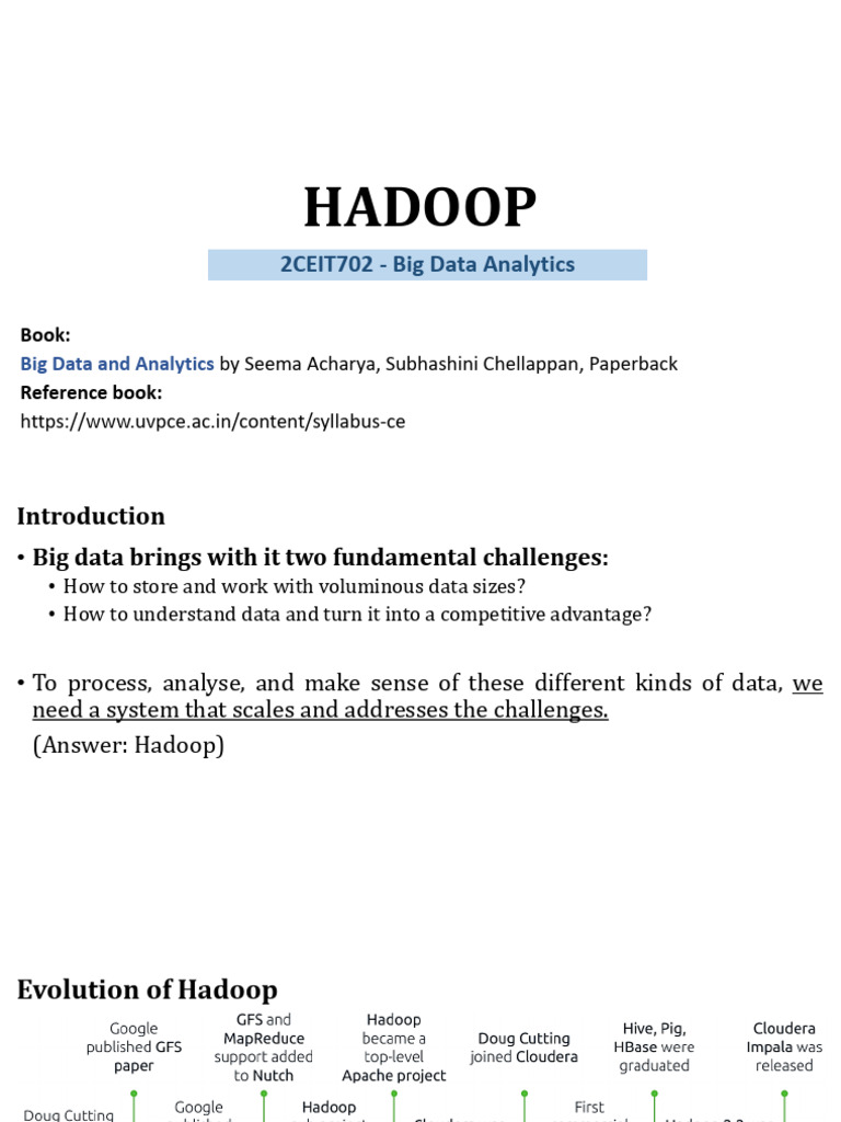 Unit-2 HADOOP For Moodle | PDF