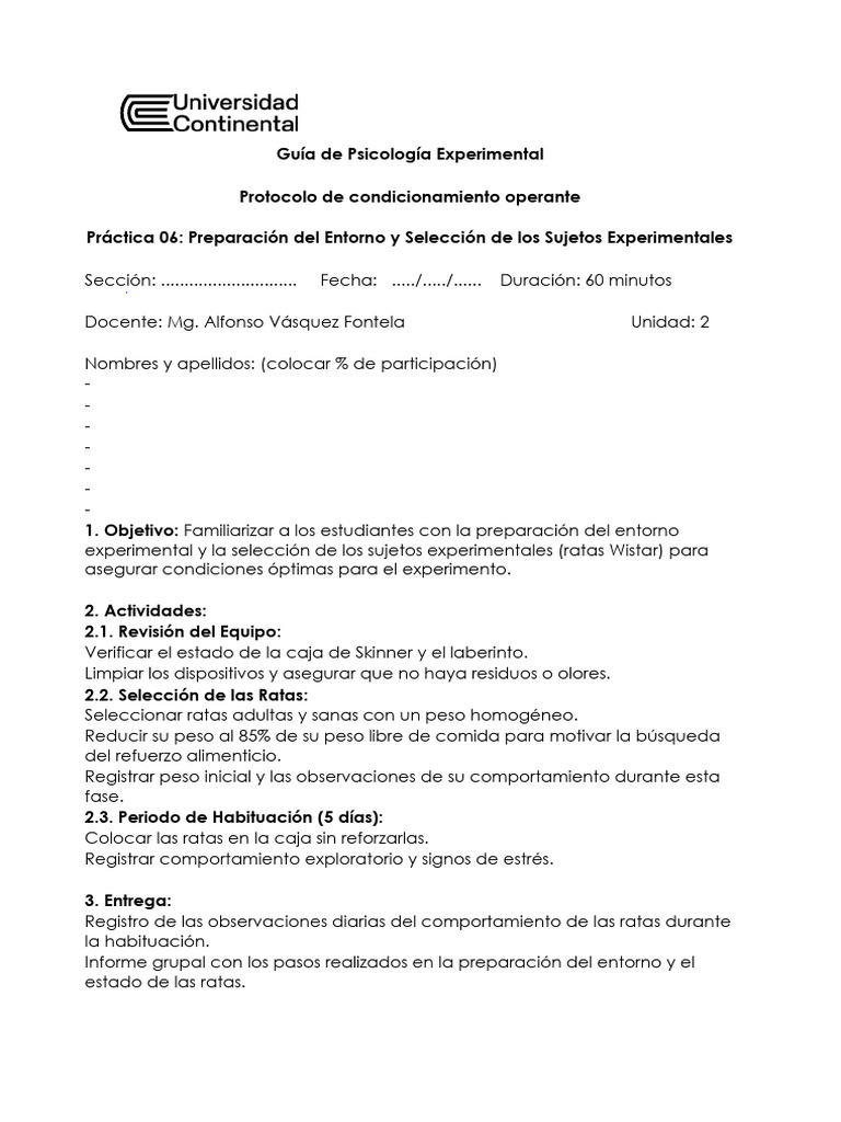 Guia Practica N6 Experiemental | PDF