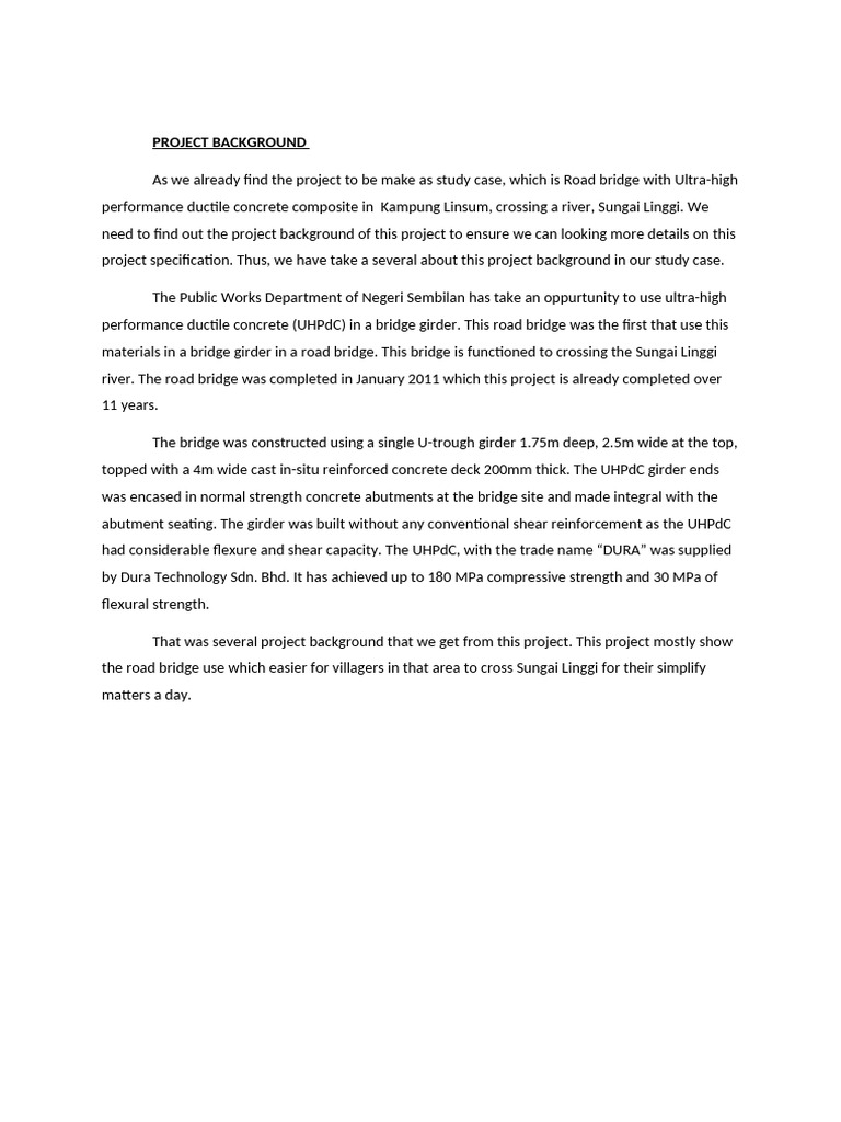 Project Background Constech (Task 2) | PDF