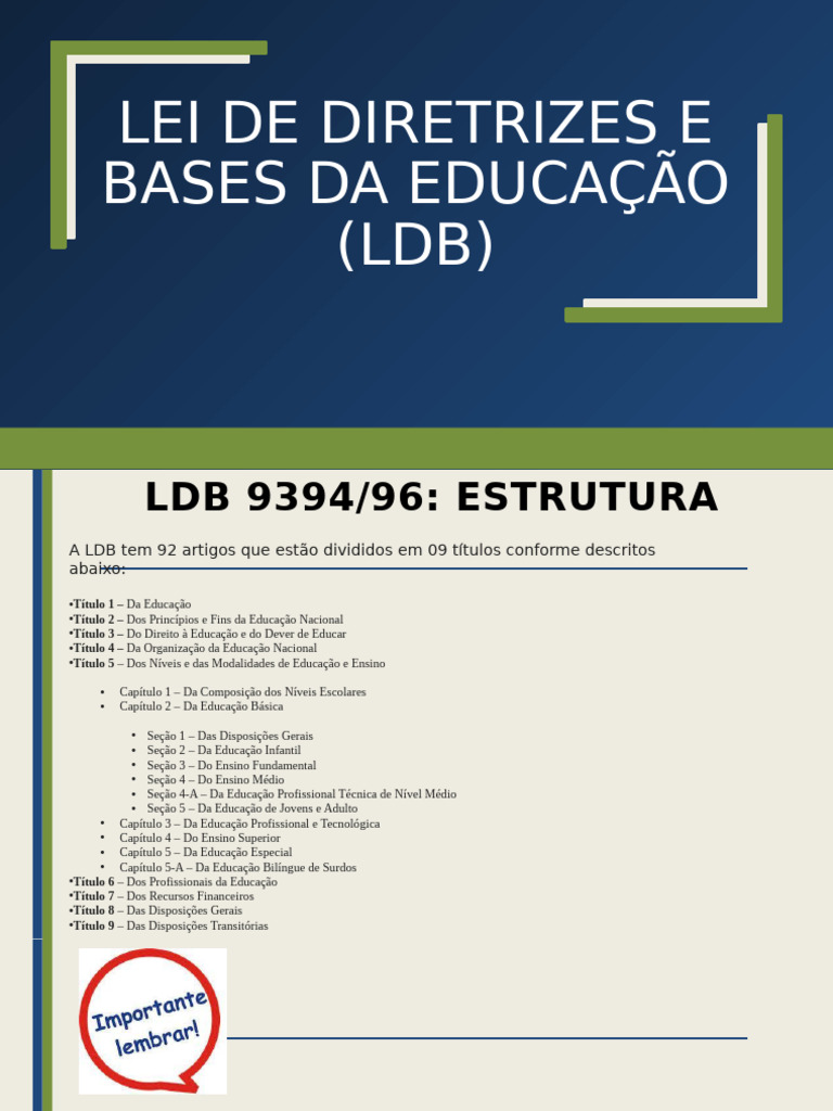 Aula - LDB | PDF