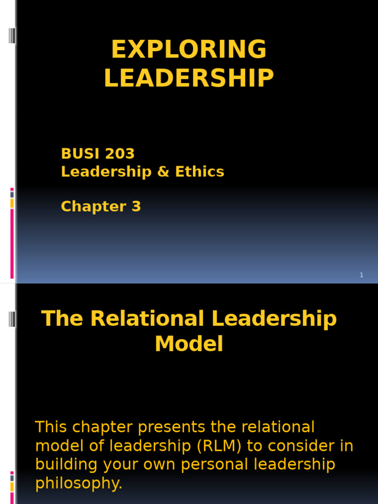 Exploring Leadership Chapter 3 Presentation | PDF