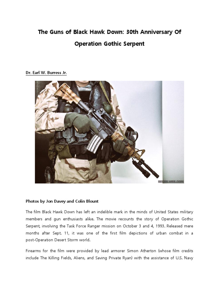 The Guns of Black Hawk Down | PDF