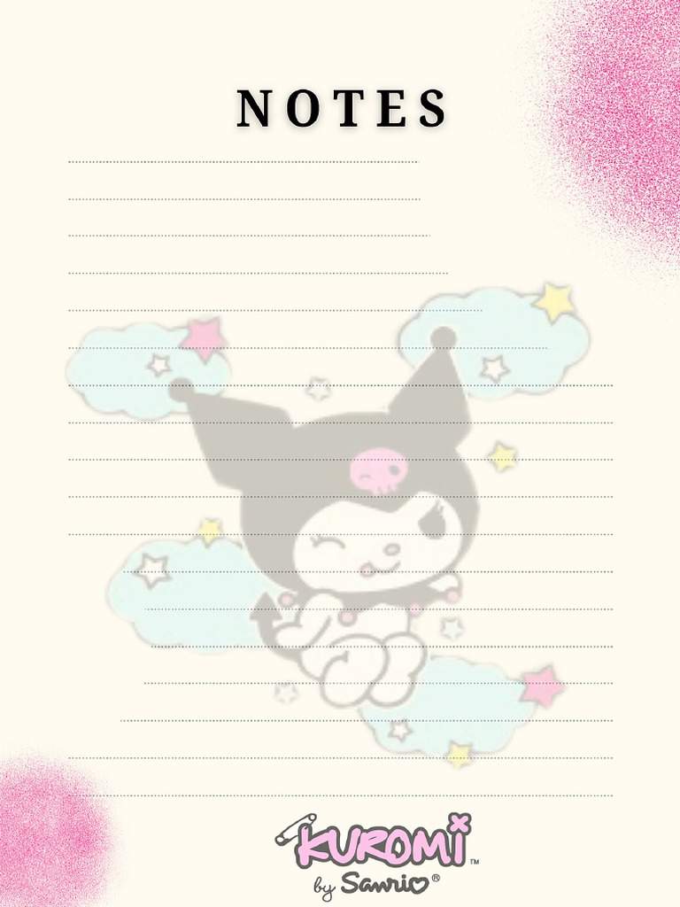 Kuromi Notepad | PDF
