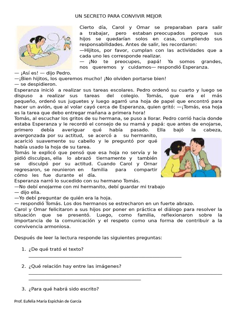 UN SECRETO PARA CONVIVIR MEJOR | PDF UN SECRETO PARA CONVIVIR MEJOR | PDF