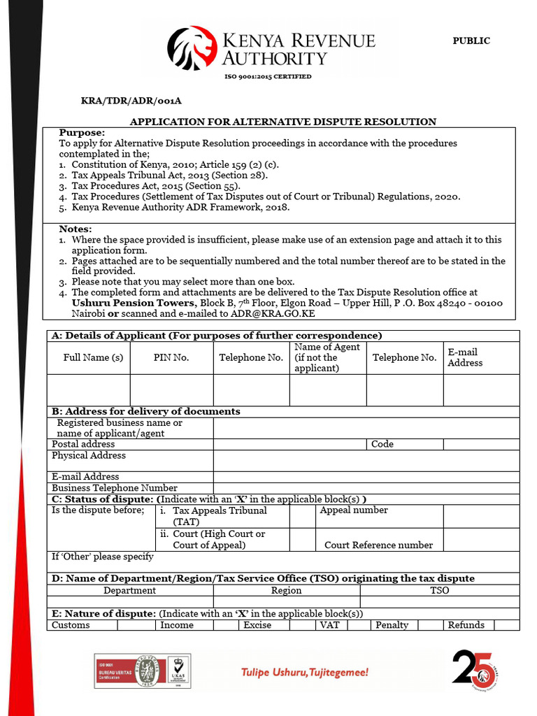 ADR-APPLICATION-FORM | PDF