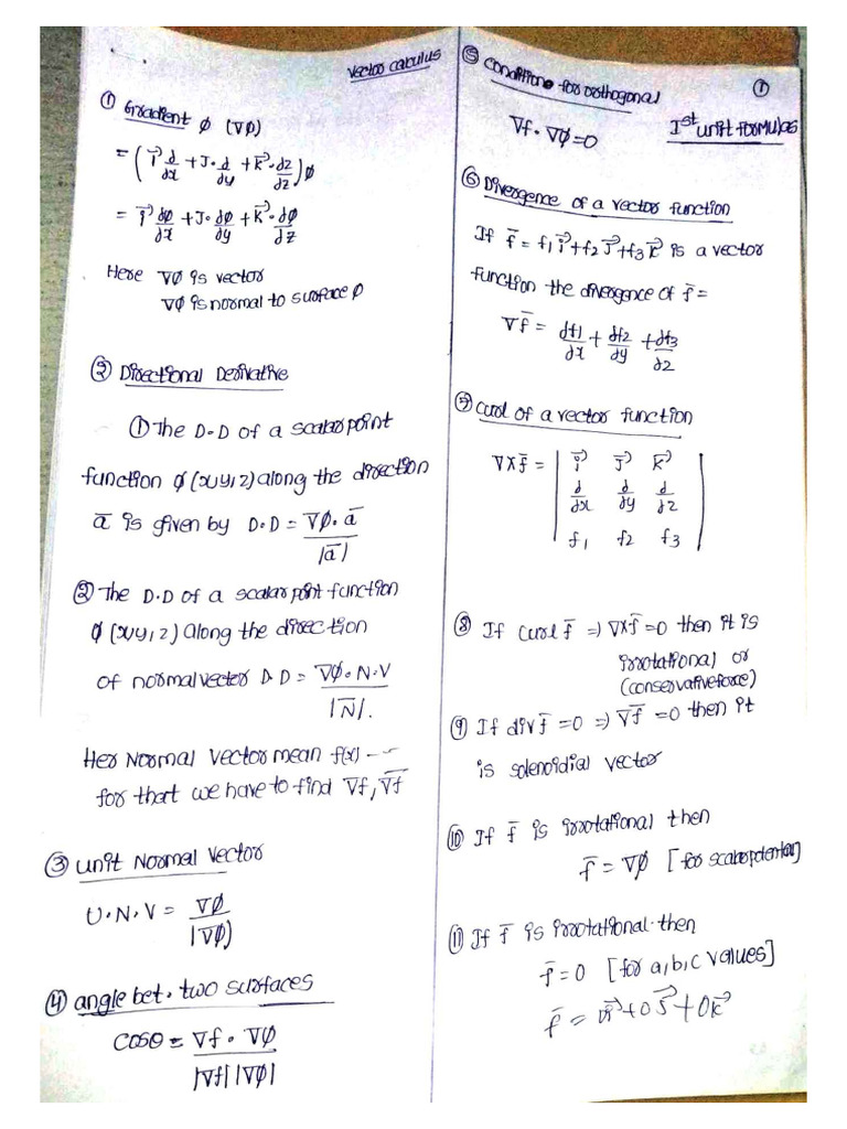 Jntuk r19 M3 Unit - 1 Formulas | PDF