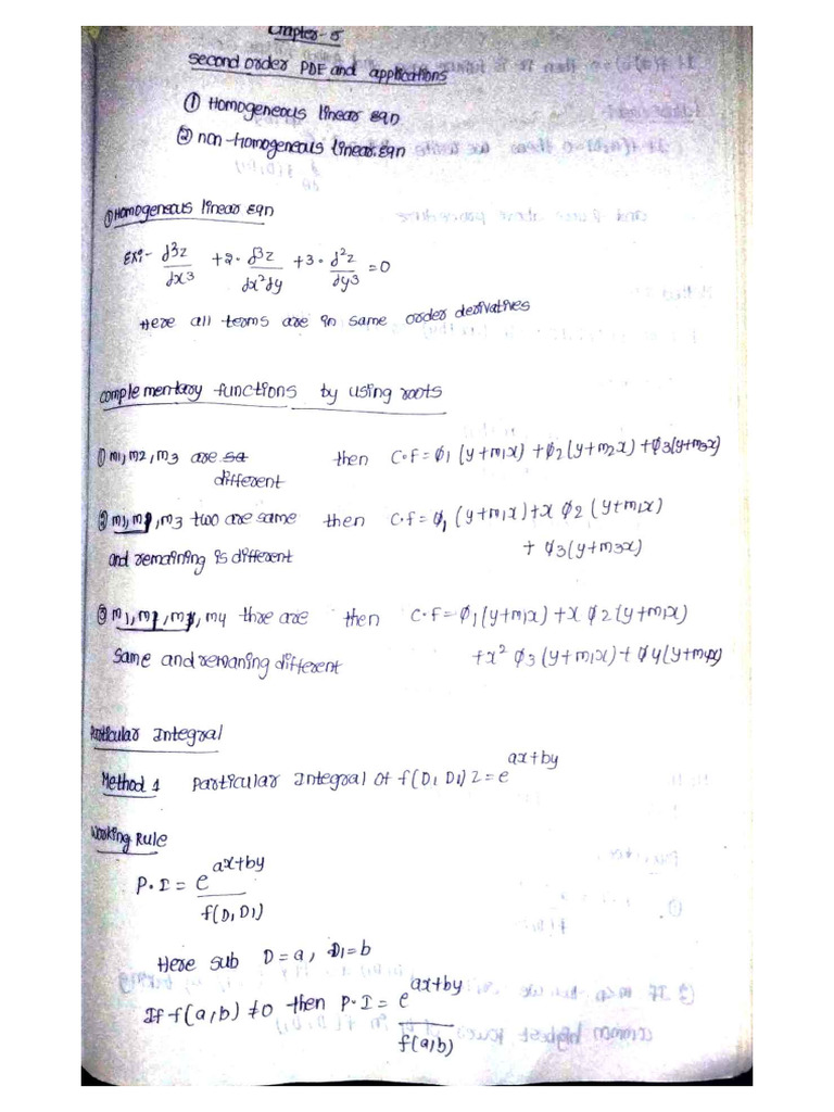 Jntuk r19 M3 Unit-5 Important Formulas | PDF