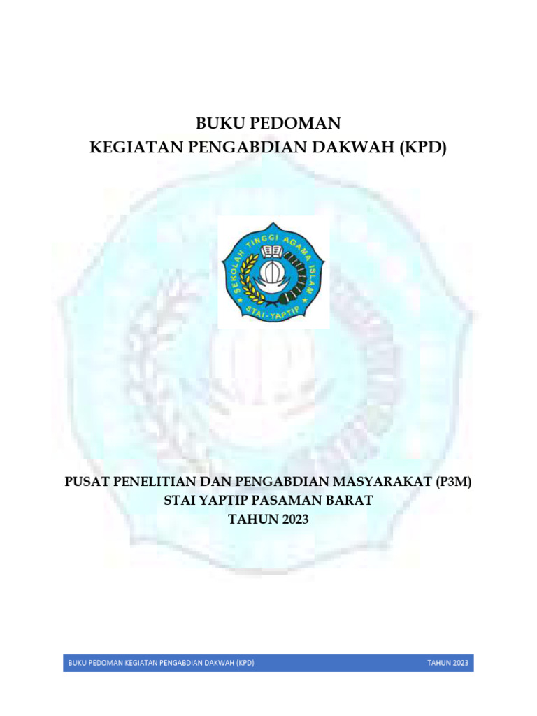 Buku Pedoman KPD 2023 Final | PDF | Social Science