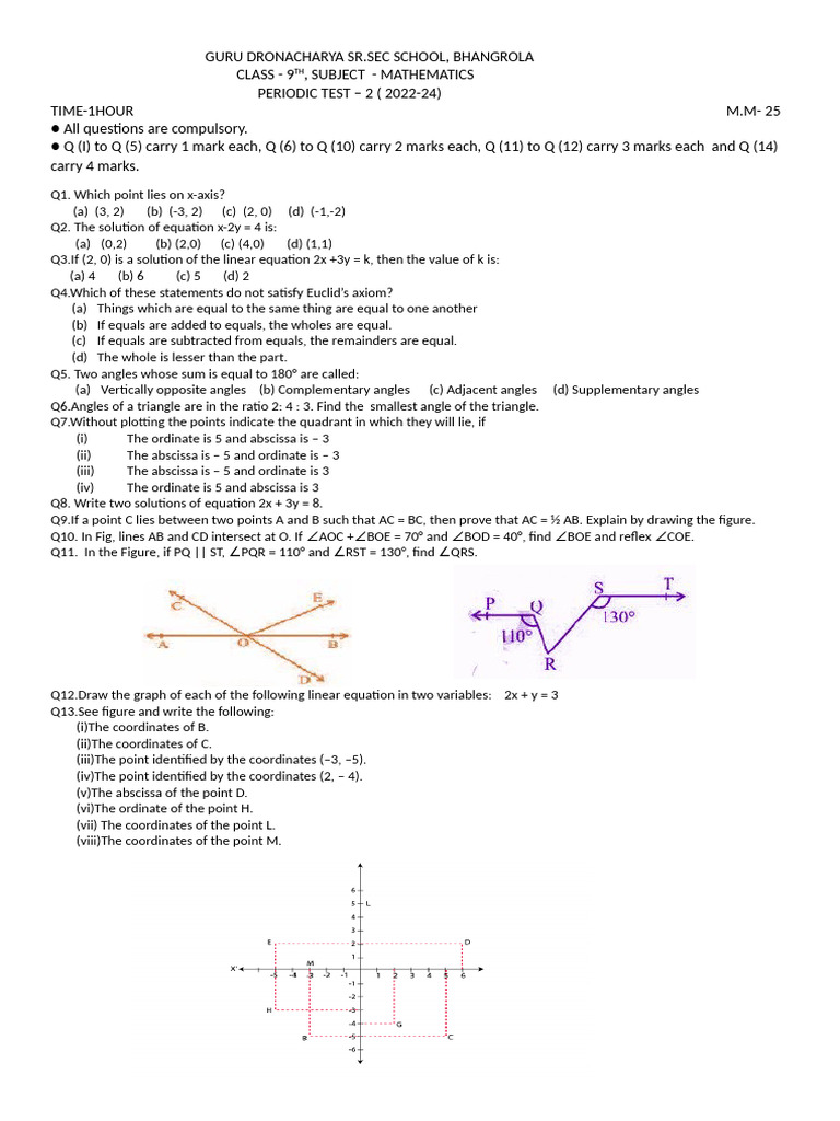 9 PT2 Maths | PDF | Teaching Methods & Materials