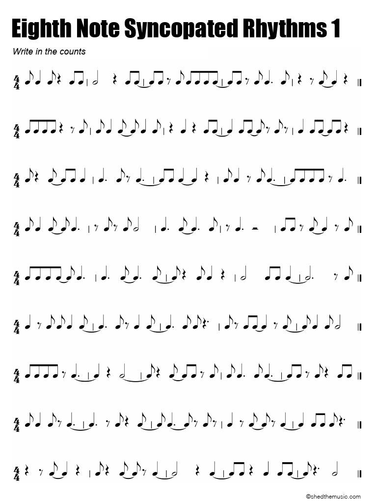 BSD Rhythm Sheet 3 | PDF