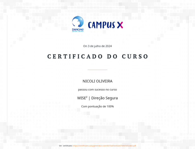 Certificado de Curso | PDF