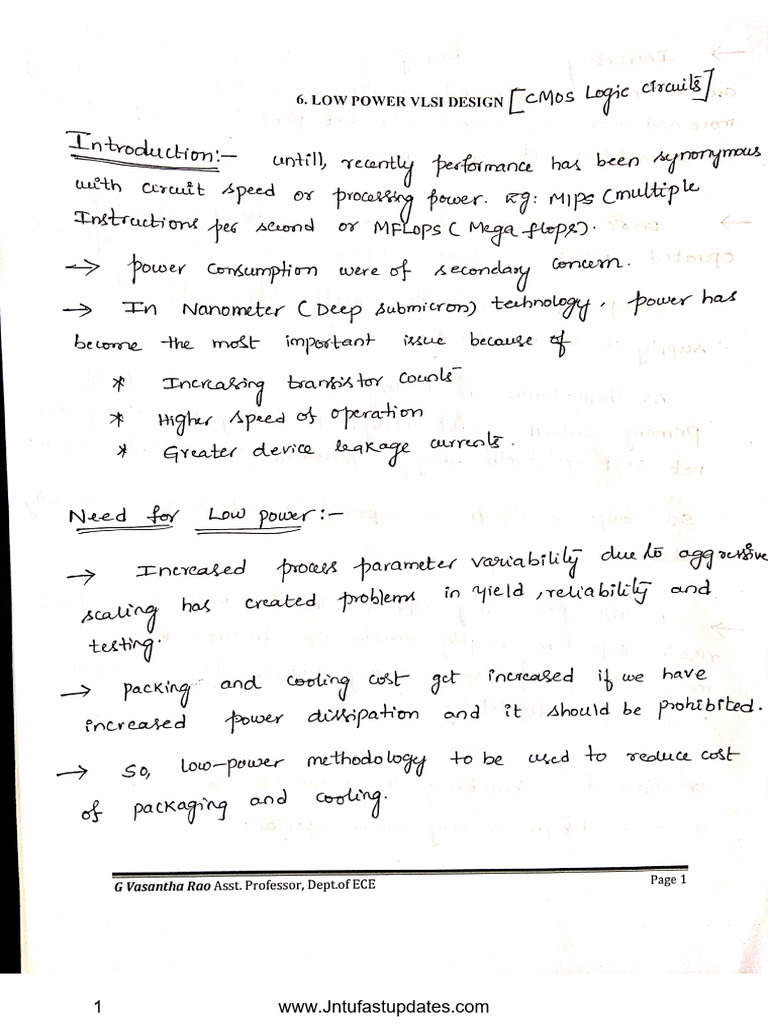 Vsli Design r16 - Unit-6 | PDF