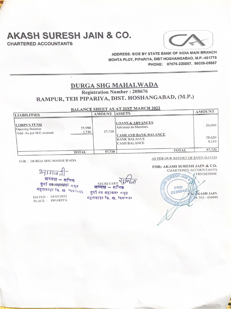 Audit Report SHG | PDF