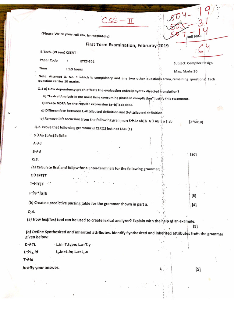 CD Question Papers | PDF