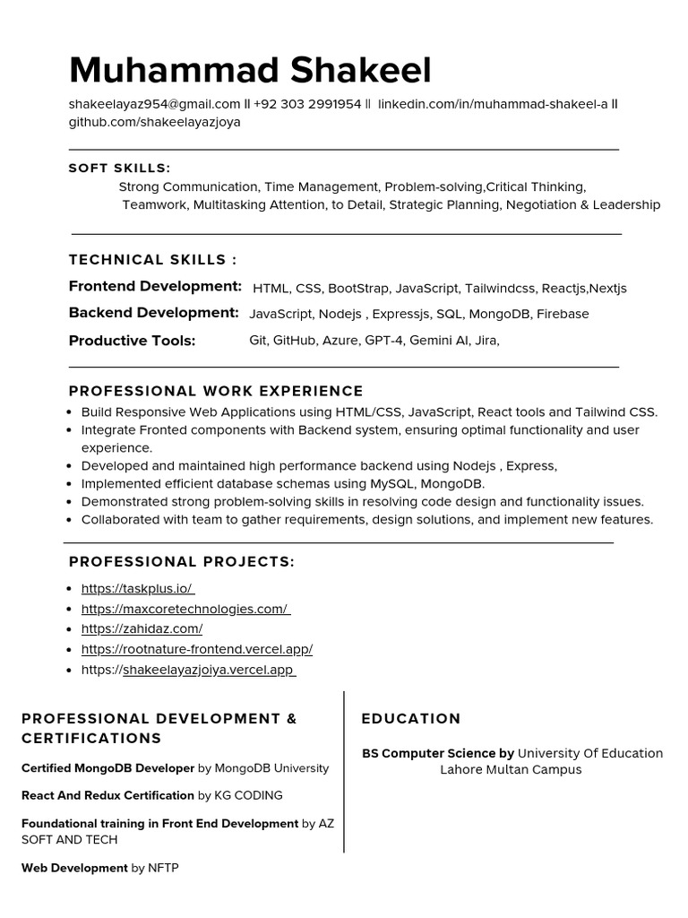 Muhammad Shakeel | PDF