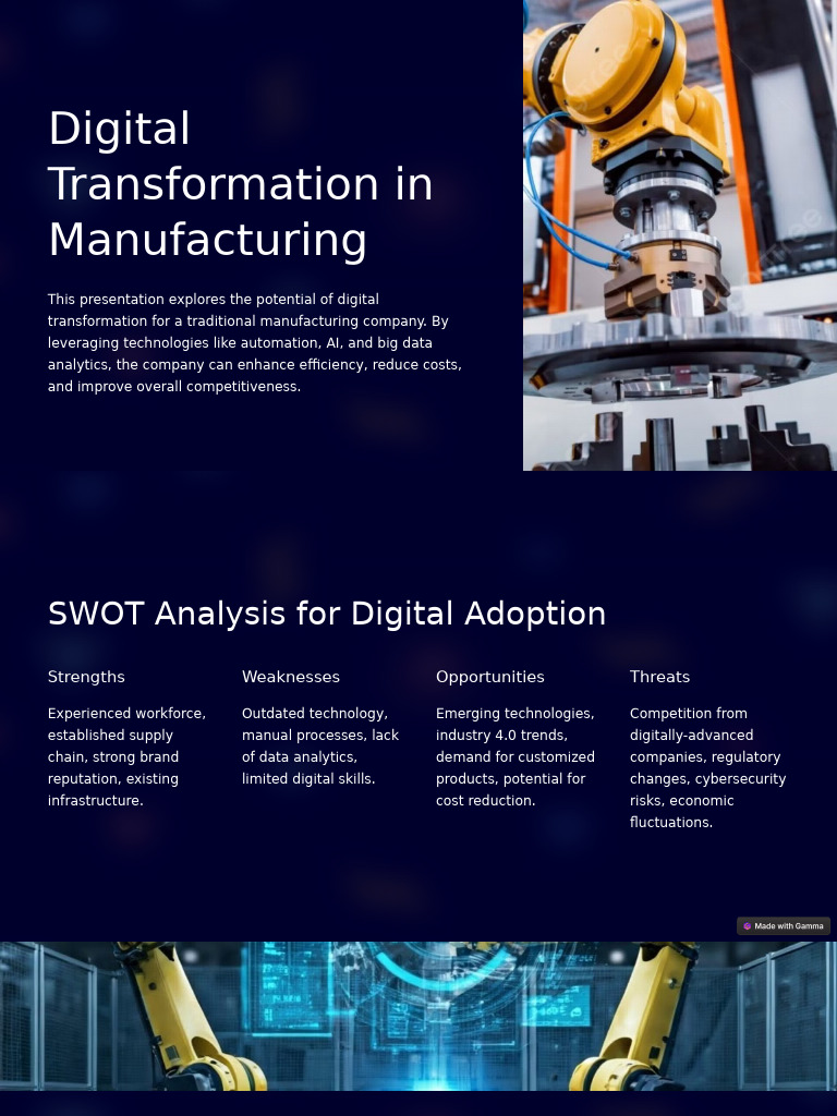 Digital Transformation in Manufacturing | PDF