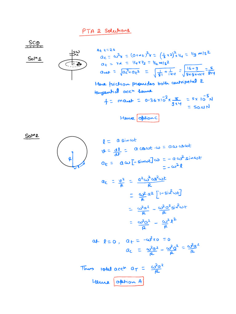 Pta 2 Solutions | PDF