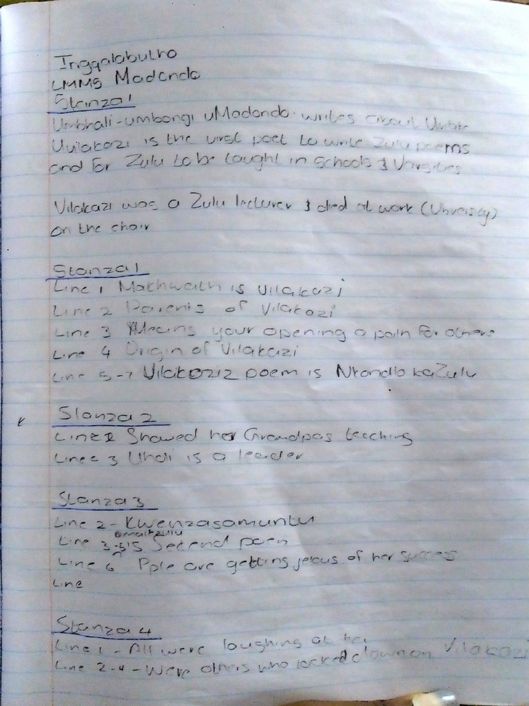 Isizulu Poem Analysis | PDF