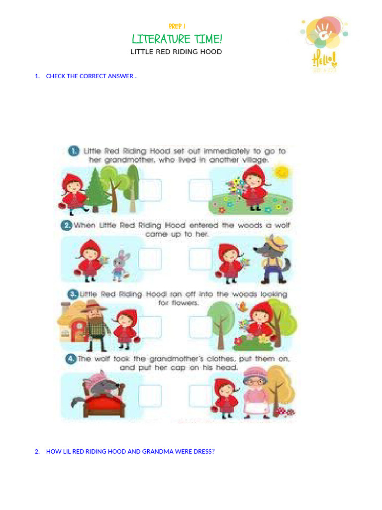 Literature Lil Red Riding Hood | PDF