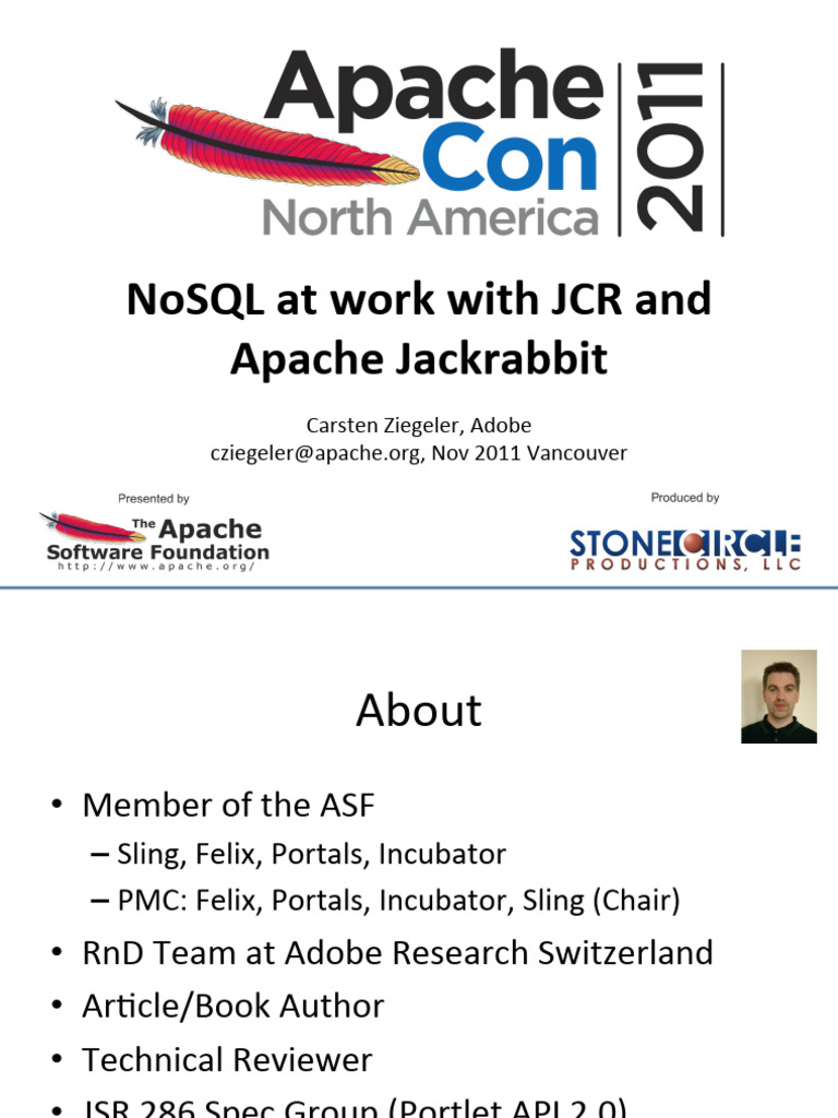 F 1430 NoSQL at Work With JCR and Apache Jackrabbit | PDF | Information ...