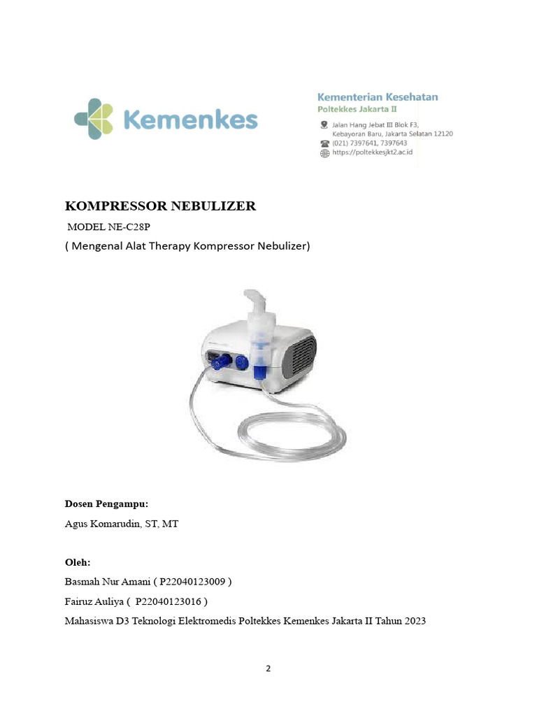 Kompressor Nebulizer | PDF