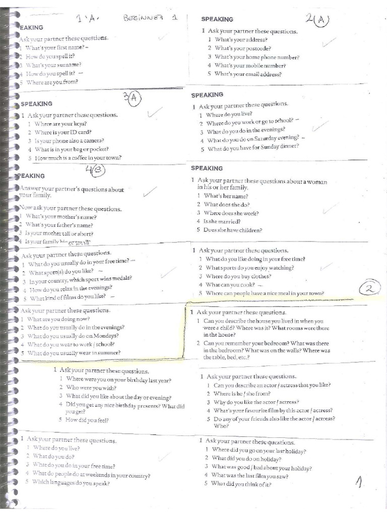 Oral Practice. | PDF