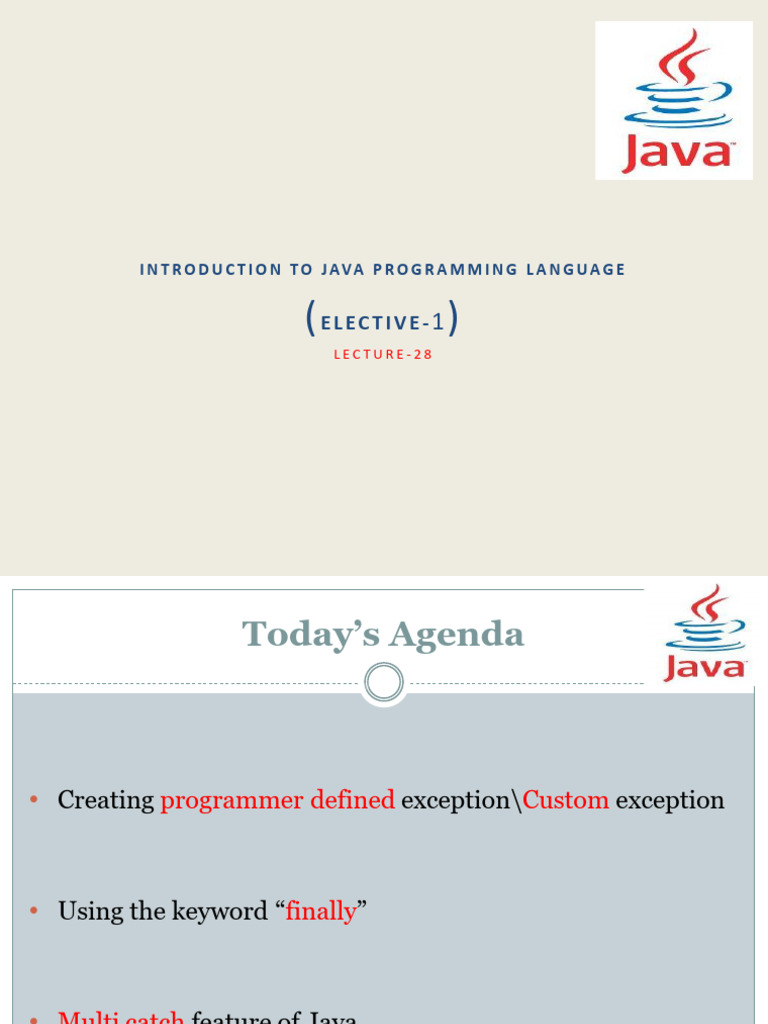 (Exception Handling-3) | PDF