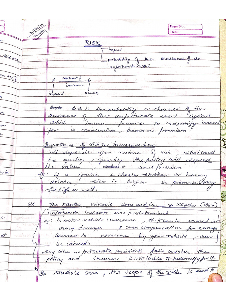 Risk Notes | PDF