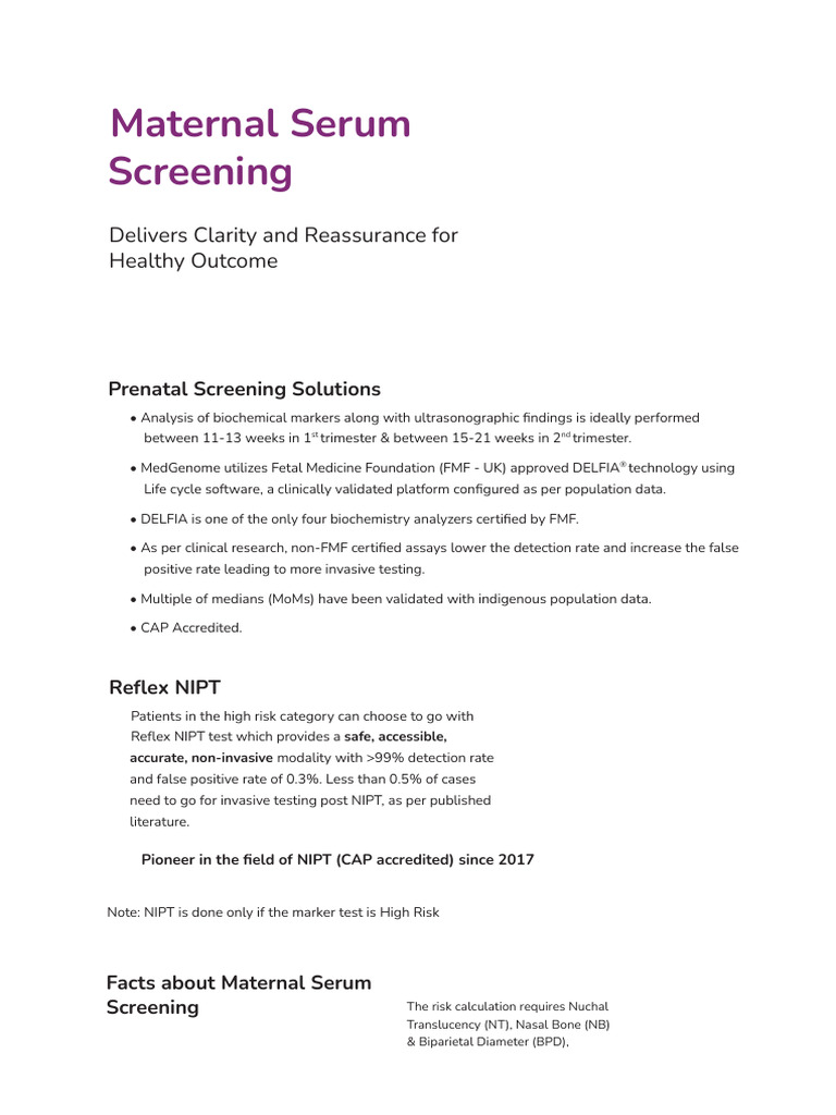 MATERNAL SERUM SCREENING FLYER (4) (1) | PDF