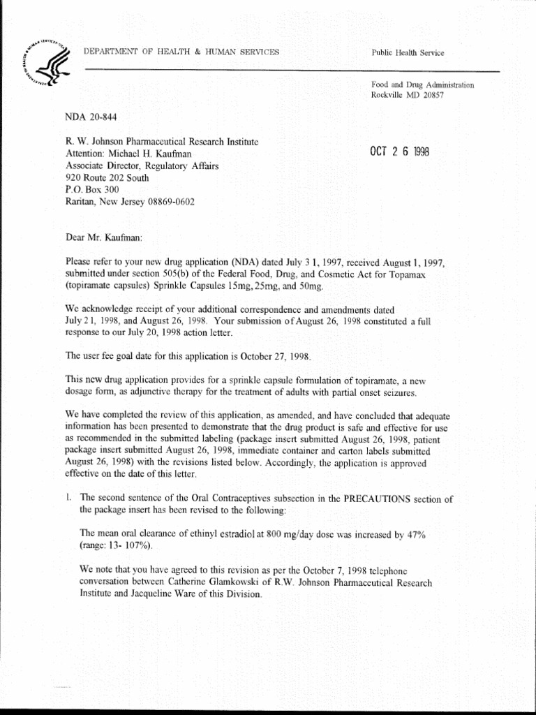 FDA Approval Letter | PDF