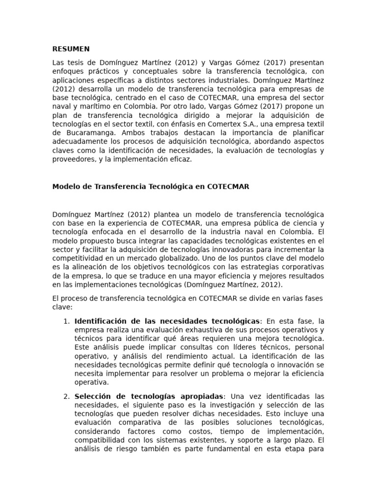 Resumen Proyecto | PDF