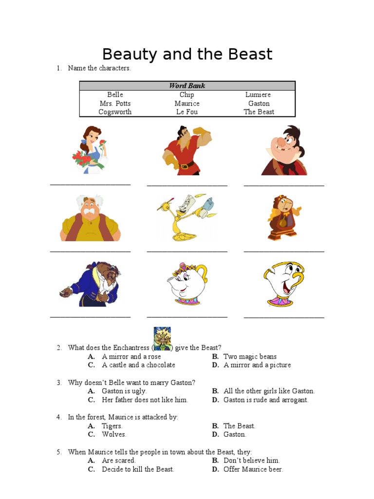Beaut and Beast 1 | PDF | Works Based On Fairy Tales | Beauty