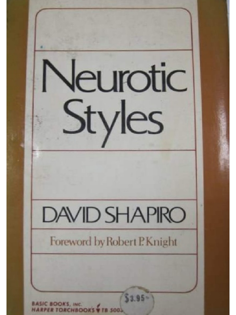 Neurotic Styles | PDF