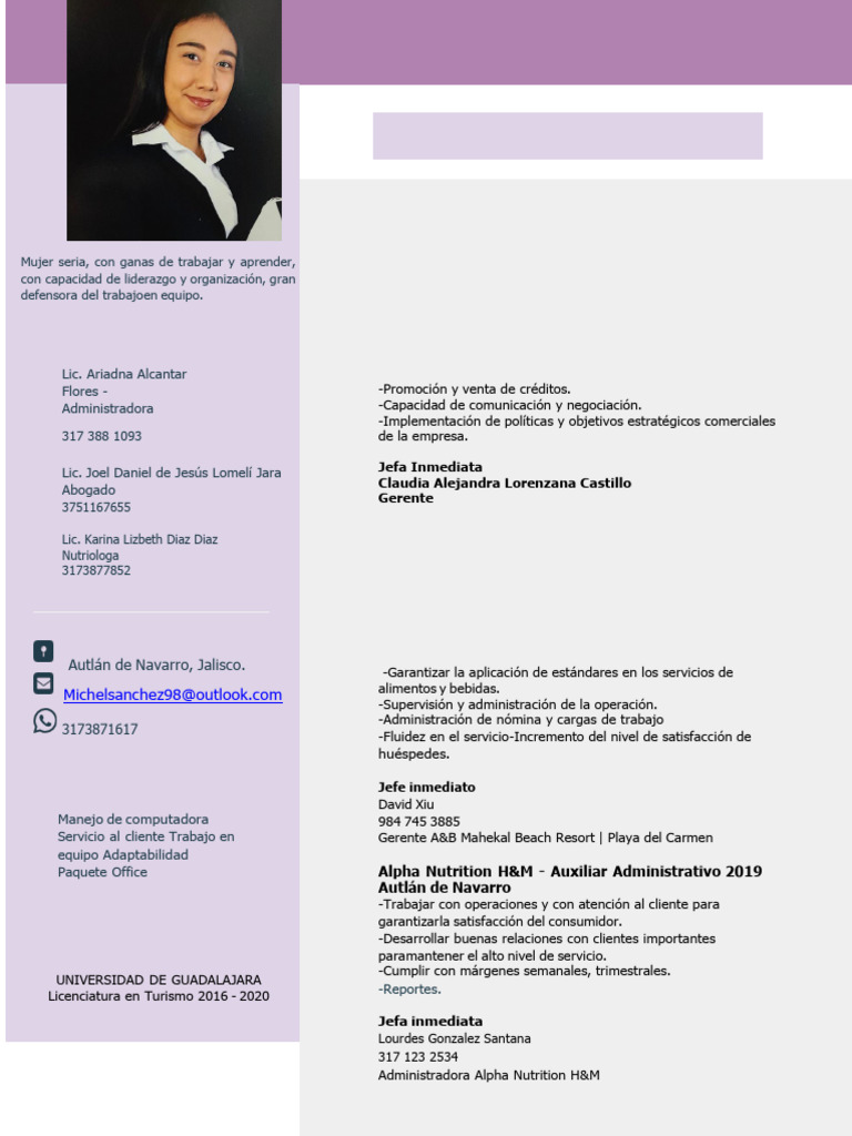 Curriculum Jessica | PDF