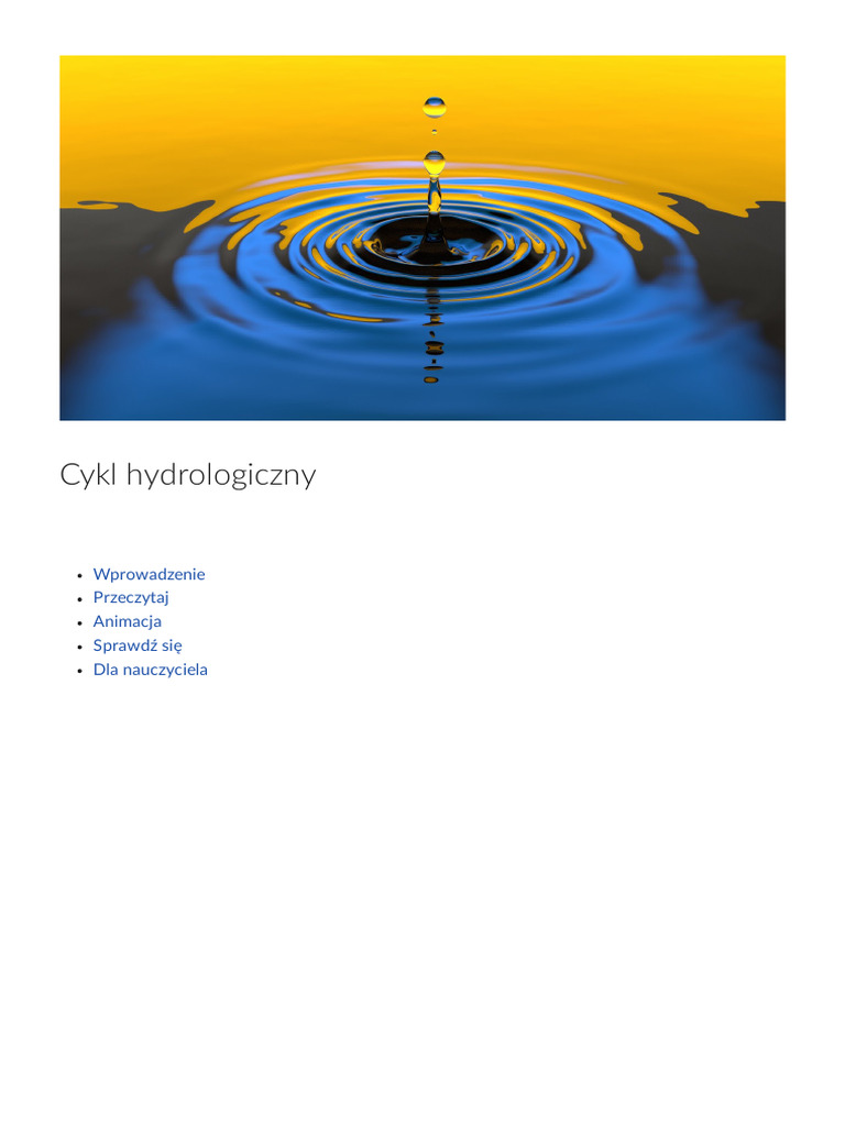 Cykl Hydrologiczny | PDF